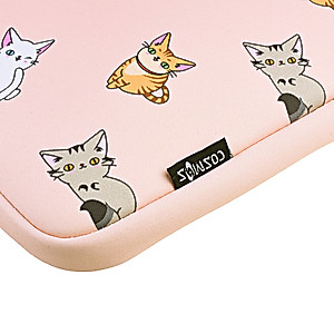 COSMOS Neoprene Notebook Protective Sleeve Case Laptop Cover bag for Old Macbook Pro 13" / Old Macbook Pro Retina Display 13" / Macbook Air 13" (Pussy Cat Pattern)