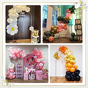 6.6Ft Metal Arch Backdrop Stand, Gold Wedding Balloon Arched Backdrop Stand for Wedding Ceremony Birthday,Party,Friends Gathering,Christmas,Garden Decoration