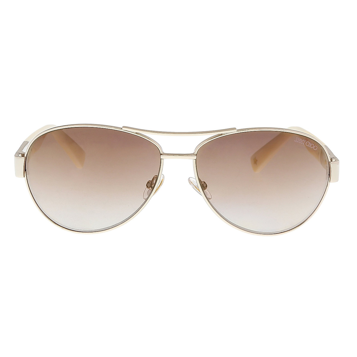 Jimmy Choo Women's Baba/S Light Gold/Browwn Mirror Gold Shade