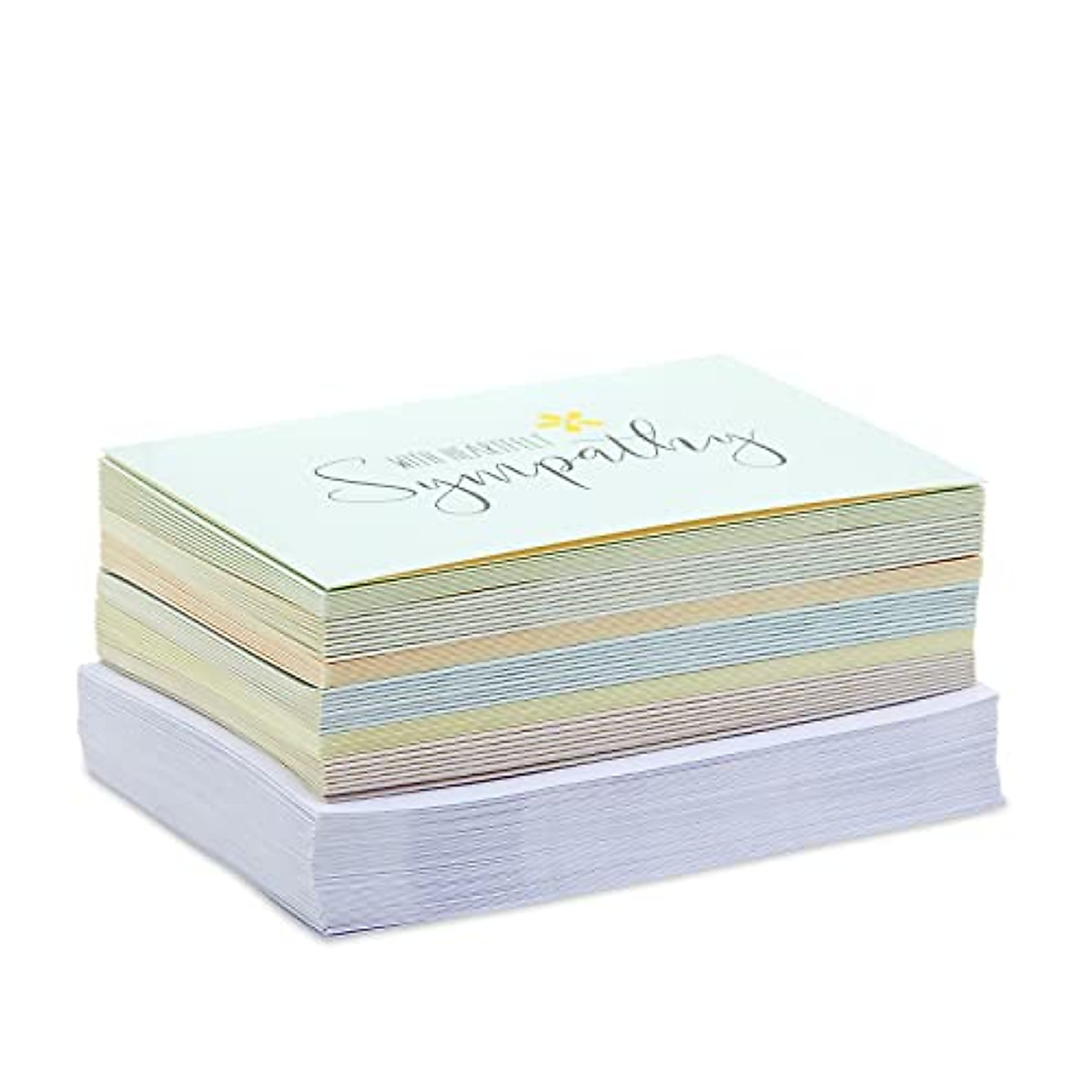 Best Paper Greetings 48-Pack of Assorted Sympathy Cards with Envelopes Included Featuring Floral Designs Sympathy - Pastel Floral