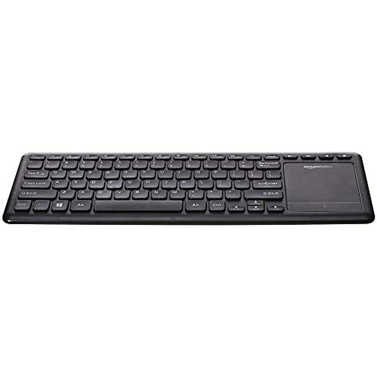 Amazon Basics Wireless Keyboard with Touchpad for Smart TV - US Layout (QWERTY), Black
