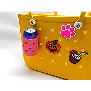 kvcezxu Beach Bag Charm Accessory, Water Bottle Holder Charm Accessory Compatible with Bogg Bags Hole Bags, Keep Bottles or Drink Cans Handy with your Tote Bag