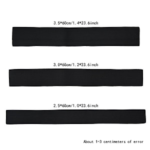 YTBYT 6 Pcs Elastic Band Lace Melting Bands Adjustable Wig Headbands for Lace Frontal Laying (Width 1 Inch)