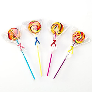 6 Inch Cake Pop Sticks Set Pack of 300, Each of 100 Pieces Parcel Bags, Colorful Treat Sticks, Colorful Metallic Wire for Lollipops Candies Chocolates and Cookies