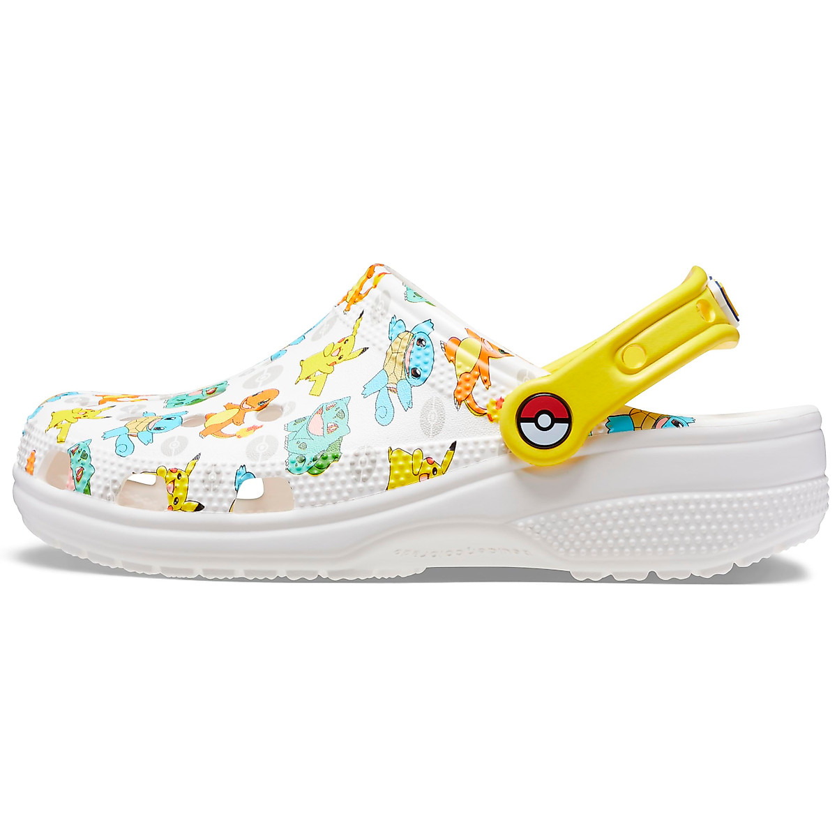 Crocs Unisex Classic Pikachu Clogs, Pokemon Shoes, 11 Women/9 Men White/Multi
