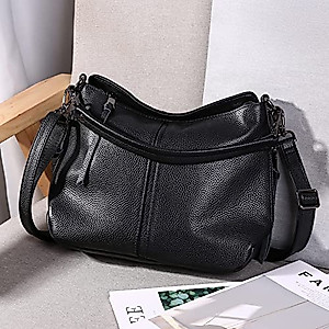 Handbags for Women Genuine Leather Hobo Bag Ladies Purses Crossbody Bags with Tassel