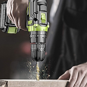 10 Pieces Masonry Drill Bits Set Glass Drilling Bits for Ceramic Tile Wood Porcelain Mirror Plastic Marble Wall with Strength Carbide Tips in Sizes-1/8, 5/32, 3/16, 1/4, 5/16, 3/8, 1/2 Inch, Gold