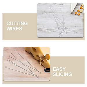 ABOOFAN Cheese Slicer Wire Replacement 20pcs Cheese Cutter Wire Cheese Slicing Wire Ham Slicer Block Cheeses Butter Cutting Cheese Board Wire 5.5 inch