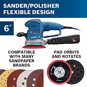 BOSCH GEX33-6N 6 In. Multi-Hole Random Orbit Sander/Polisher