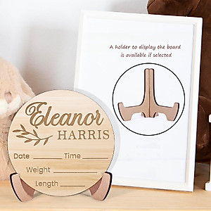 Party to Be Personalized Birth Announcement Sign for Hospital, Laser Engraved Wooden Baby Name Announcement Sign, Newborn Announcement Sign