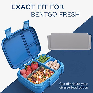 Zebrabox Lunch Box Insert Divider Compatible with Bentgo Fresh, Insert Divider for Bento Box,for Bentgo Adult Lunch Box - Large Bento Box Divider(2 pack)