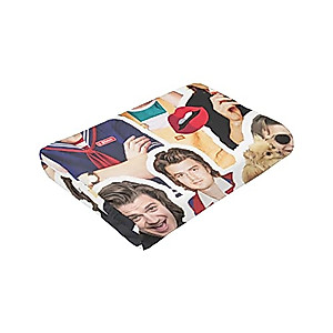 Blanket Joe Keery Steve Harrington Soft and Comfortable Warm Fleece Blanket for Sofa,Office Bed car Camp Couch Cozy Plush Throw Blankets Beach Blankets