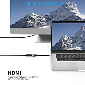 USB C to HDMI Adapter, NIAO-CHAO USB Type C to 4K HDMI Converter for MacBook Pro, MacBook Air, iPad Pro, Pixelbook, XPS and More (with Wire)
