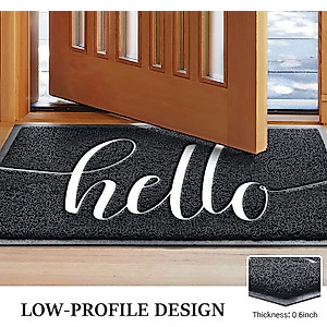 Door Mat (30"x17.5"), Durable Floor Mat Front Door Mat Welcome Door Mats Outdoor Rug Indoor Non-Slip Door Mat for Entryway, Home Entrance, Patio, High Traffic Areas