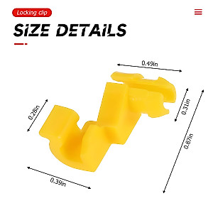 BELOMI 5 Pair Tailgate Handle Door Lock Rod Clips, 5 mm Rod Size Tailgate Handle Rod Clip Replacement, Replace OEM Number: 69293-12030 69293-12040, Compatible with MR2, RAV4 and More Vehicles