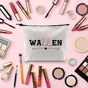 TOBGBE Singer Name Zipper Makeup Bag Country Music Lover Gift Album Inspired Gift Song Gift Music Merchandise (WA bag)