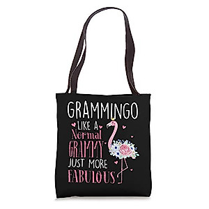 Flamingo Grammingo like a normal Grammy Funny Grandma Tote Bag