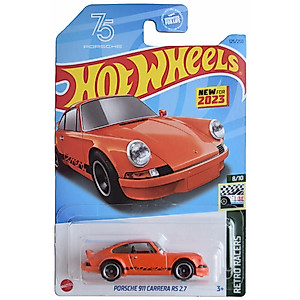 Hot Wheels Porsche 911 Carrera RS 2.7, Retro Racers 8/10 [Orange] 125/250