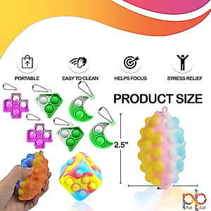 118 Pcs Party Favors for Kids, Pop Fidget Toys, Treasure Box Toys, Classroom Prizes, Pinata Filler Goodie Bag Stuffers, Treasure Chest, Carnival Prize Box Toys for Boys Girls 4-8-12