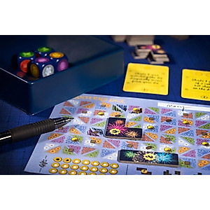 Lanterns Dice - Lights in The Sky, Card Dice Board Game 2-4 Players, 30-45 Min, Ages 10 and Up, Decorate The Palace Lake with Floating Lanterns to Impress The Emperor, Score Points for Best Festival