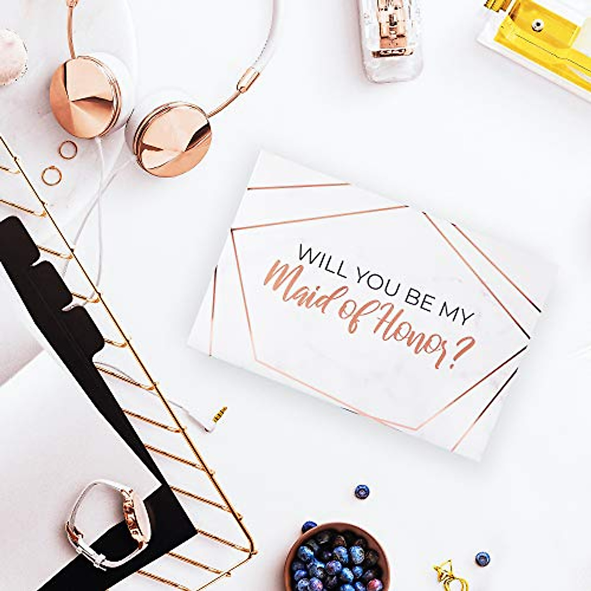 Maid of Honor Proposal Box | 1 pack | Maid of Honor Box | Maid of Honor Proposal Gift | Modern Marble Design