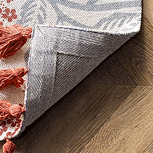 nuLOOM Thomas Paul Printed Flatweave Cotton Fabled Whale Runner Rug, 2' 6" x 6', Multi