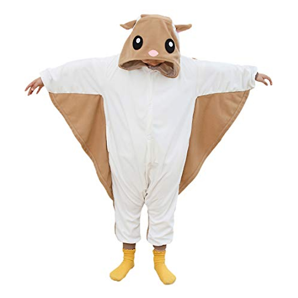 Flora Huxley Kids Animal Onesie Cosplay Helloween Costume (Flying Squirrel, 6 Years)
