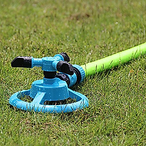 Kadaon Lawn Sprinkler Automatic Garden Water Sprinklers Lawn Irrigation System Large Area Coverage Rotation 360 Degree