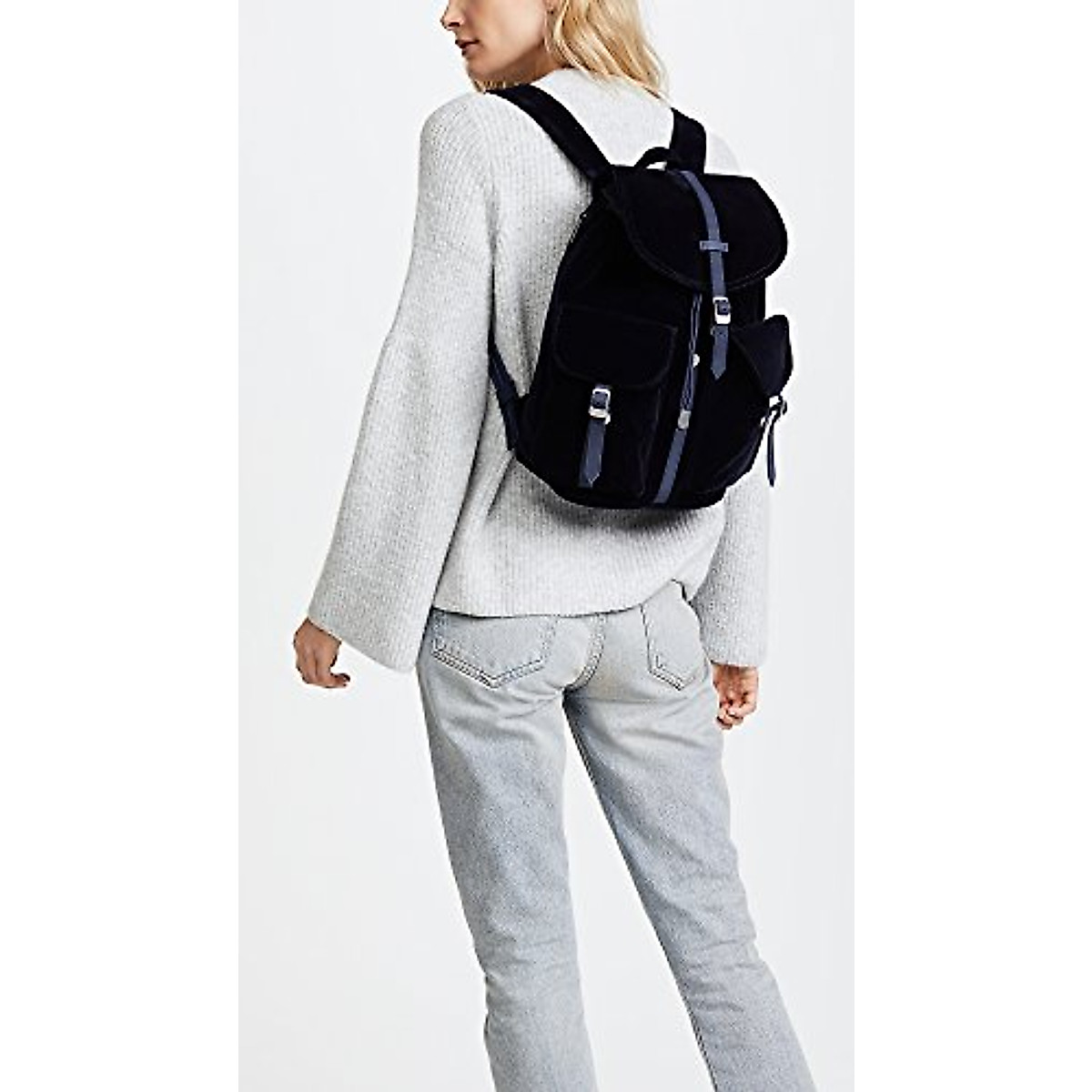 Herschel Supply Co. Women's Velvet Dawson Backpack, Peacoat, One Size