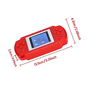 Handheld Game for Kids, Children Game Console,2.0-inch Handheld Game Console Color Screen Ideal Children 268 in 1(red)