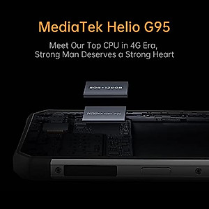 OUKITEL Rugged Smartphone Unlocked WP17, Night Vision 64MP Triple Camera, Android11 8300mAh Battery 8GB+128GB Dual 4G Global Bands Rugged Cell Phone 6.78“FHD+ IP68 Waterproof NFC Tough Mobile Phone