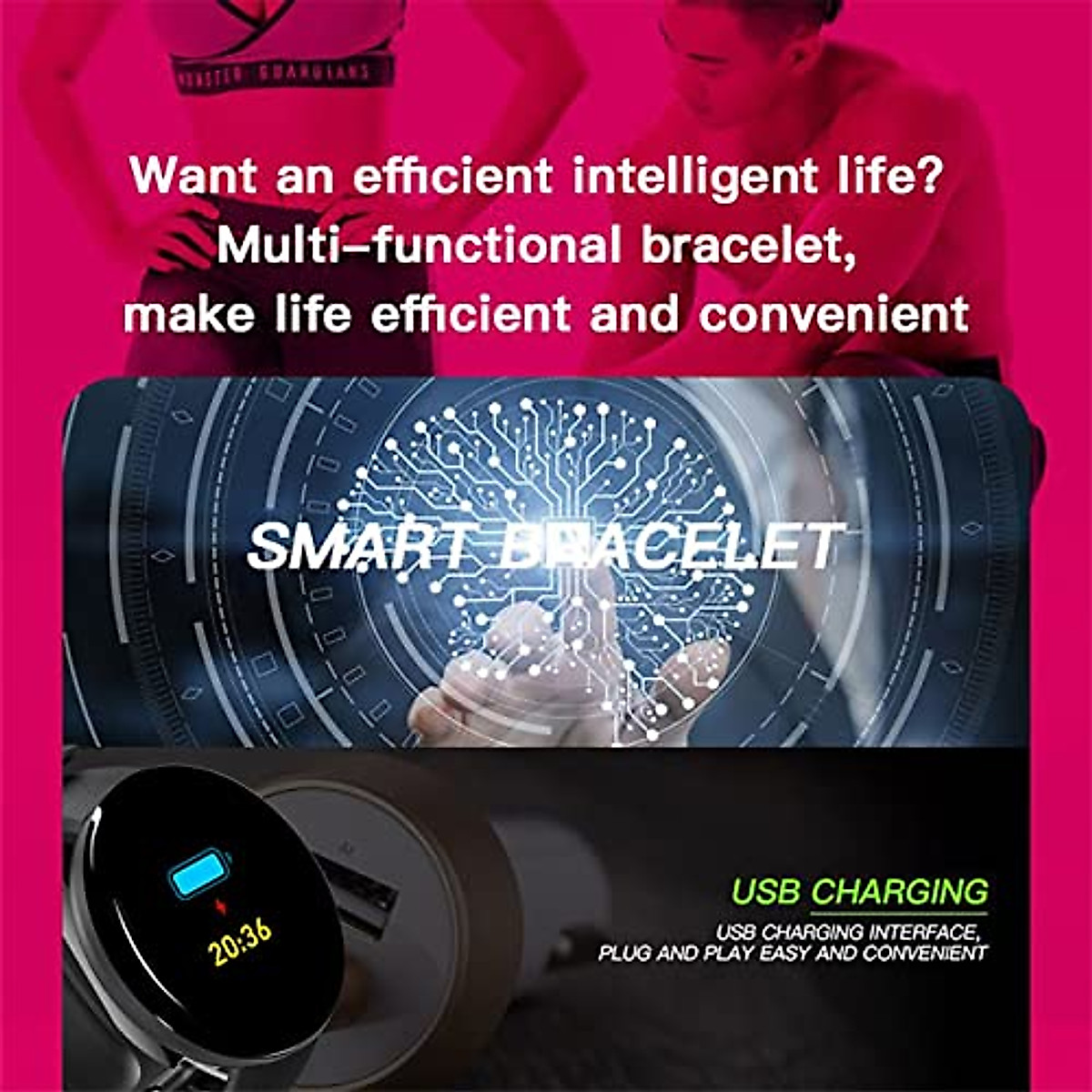 Smart Watch for Enhanced Fitness, Blood Pressure, Blood Oxygen Tracking & Sleep Monitoring - 1.44 Inch Upgraded Screen & Waterproof Design for Men Women - Compatible with Android iOS (Black)