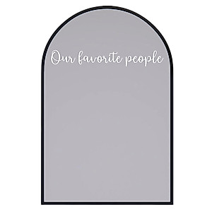 Our Favorite People Sticker (18" x 3") - Wedding Seating Chart Decal - Wedding Sign Decor Wedding Decals - Seating Chart Mirror Decal