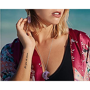 PESOENTH Amethyst Crystal Necklace Healing Crystal Moon Necklace Life Tree Wire Wrapped Natural Purple Crystal Stone Necklace Reiki Spirtual Quartz Crescent Moon Pendant for Women Men Jewelry Gift