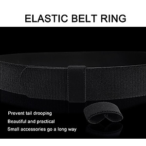 JUKMO Tactical Belt for Men, Military Rigger 1.5" Nylon Web Work Belt with Quick Release Heavy Duty Buckle (Black, Medium-for Waist 36"-42" (Length 49"))