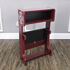 FixtureDisplays 32X20X20 Prayer Bench, Padded Kneeler with Book Shelf, Easy Fold-Away Prayer Table Chair 10104