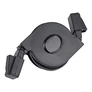 Adjustable Retractable Cat-6 10 Gigabit Ethernet Ultra Flat Retractable Cable Cat6 Ethernet Cable RJ45 Connectors for Travel, 1m / 3.3ft, 2m / 6.6ft Optional(6.6ft)