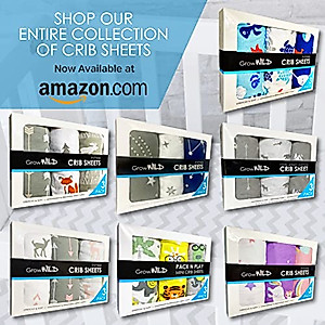 GROW WILD Changing Pad Cover 3 Pack | Soft & Stretchy Jersey Cotton | Baby Changing Table Pad Cover | Diaper Changing Pad Covers for Girls or Boys | Wipeable Sheets | Pink Purple Unicorn