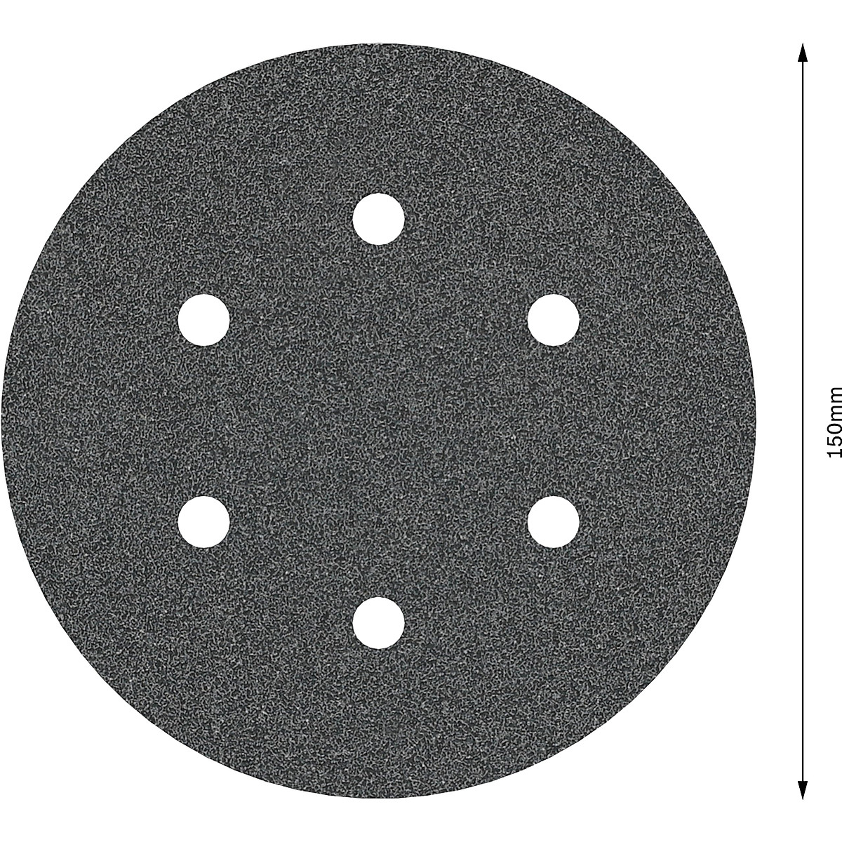 Bosch 2608605124 F355 Sanding Discs for Stone, Velcro Type, 6 Hole, 150mm, P80 Grit, Black, Pack of 5