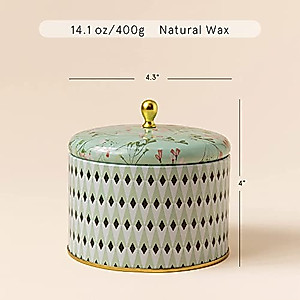 LA JOLIE MUSE White Tea Scented Candle - 14.1 oz Large Candles Gifts for Women, 2 Wicks Aromatherapy Candle for Home Birthday, Long Burning Time