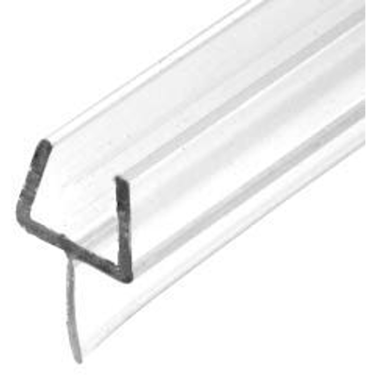 CRL Co-Extruded Clear Bottom Wipe with Drip Rail for 1/4" Glass - 31 in long