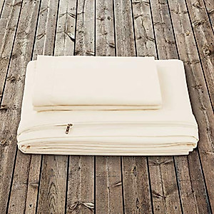 Linen Market Duvet Cover Set, King, Cream, SS-Duvet-King-Cream, King/California King