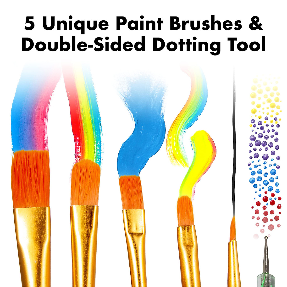 Craft It Up Sneaker Painting Kit Complete Shoe Paint Kit for Sneakers- Paint, Brushes, Tape & More Included- Shoe Customization Kit