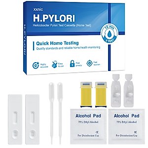 H Pylori Test Kit at Home, Rapid and Precise H Pylori Treatment Test, 10-15 Minutes of Quick Home Testing, Easy to use & Read, Includes 2 Tests