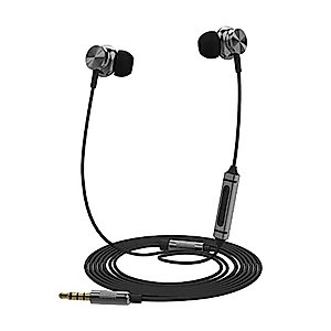 Betron BS10 Earphones Wired Headphones in Ear Noise Isolating Earbuds with Microphone and Volume Control Powerful Bass Driven Sound, 12mm Large Drivers, Ergonomic Design