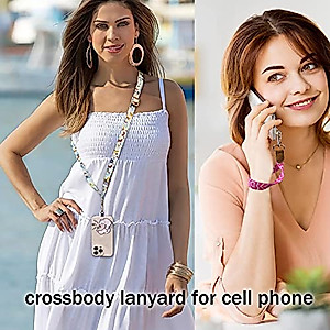 Cruise Phone Lanyard for Men,CellPhone Crossbody Straps Leash Smartphone Adjustable Wrist Strap Necklace,Cell Phone Tether Phone Accessories for Teens Teacher Multifuctional Nylon Shoulder Tether Blue