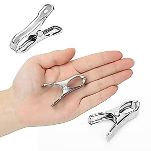 40 PCS Garden Clips, Boyistar Grip Strong Heavy Duty Greenhouse Clamps Clips Made of Stainless Steel for Plant Cover or Shade Cloth on Garden Hoops or Greenhouse Frame