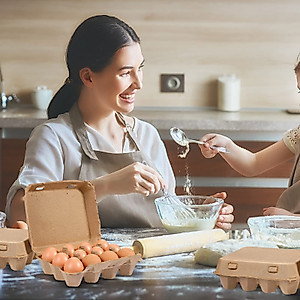 Bokon 300 Pieces Paper Pulp Egg Cartons Bulk for Chicken Egg Blank Classical 3x4 Style One Dozen Egg Cartons for 12 Eggs Fiber Empty Egg Cartons Egg Tray Holder for Family Farm Market Kitchen Storing