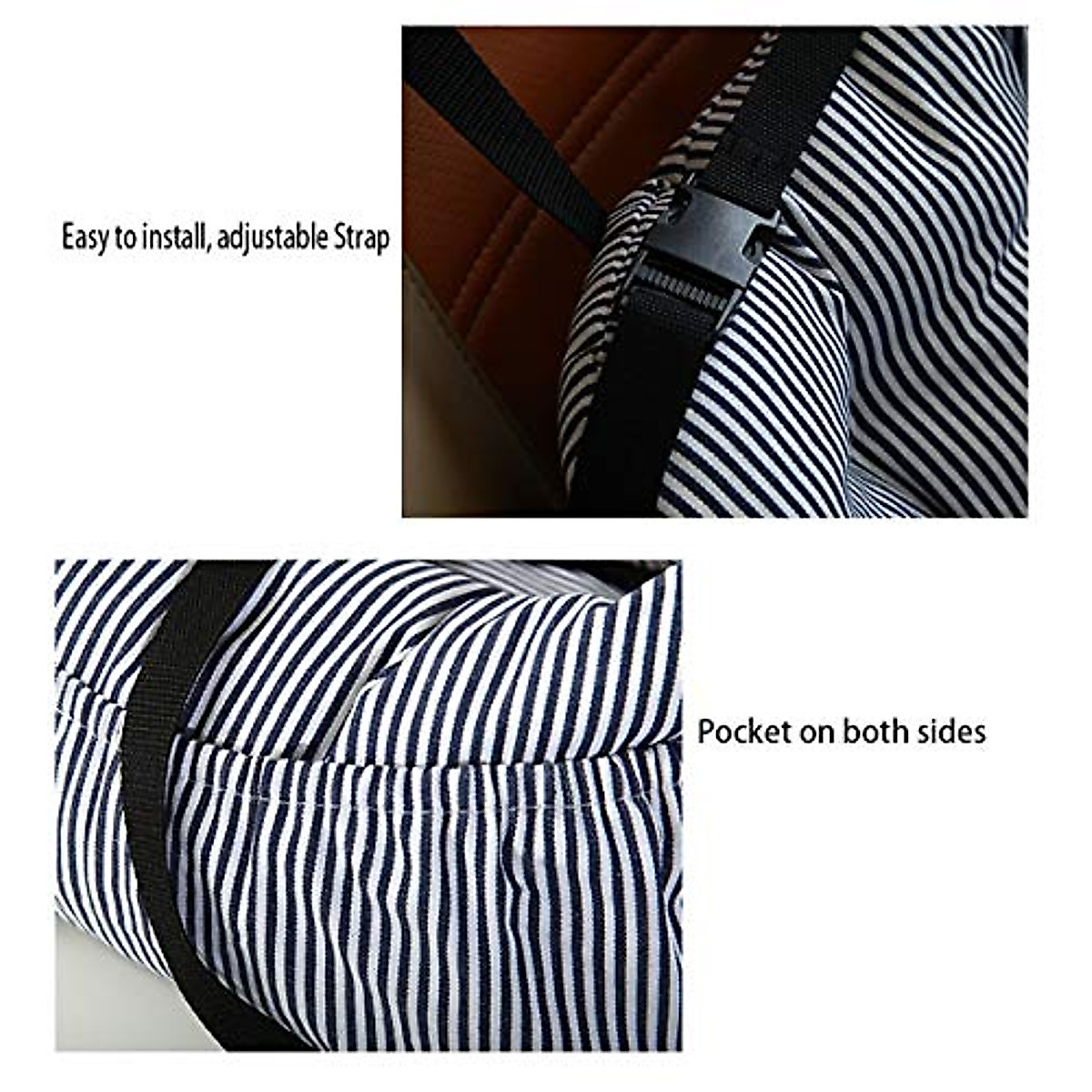 BLOBLO Dog Car Seat Pet Booster Seat Travel Safety Dog Bed for Car with Storage Pocket