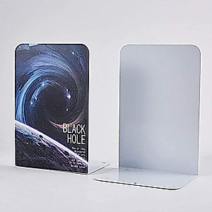 Book Ends Bookend Holder Book Stand Students with Bookshelf Creative Black Hole Bookend Supports Book Stopper for Shelves Bookshelf (Color : C)